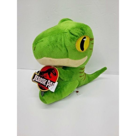 Toys | Jurassic Park Green Raptor Plush 8 Inch Stuffed Animal With Tags ...